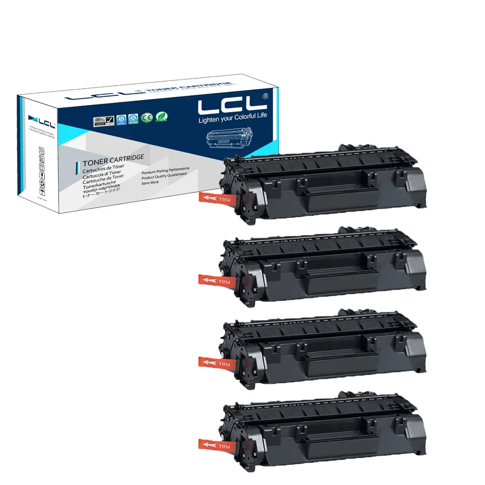 LCL 80A CF280A CF280 280A (4 Pack Black 2700 pages)Toner Cartridge ...