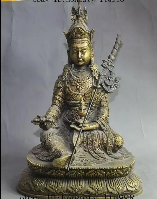 tibetan buddhism bronze fane Padmasambhava Guru Rinpoche buddha god ...