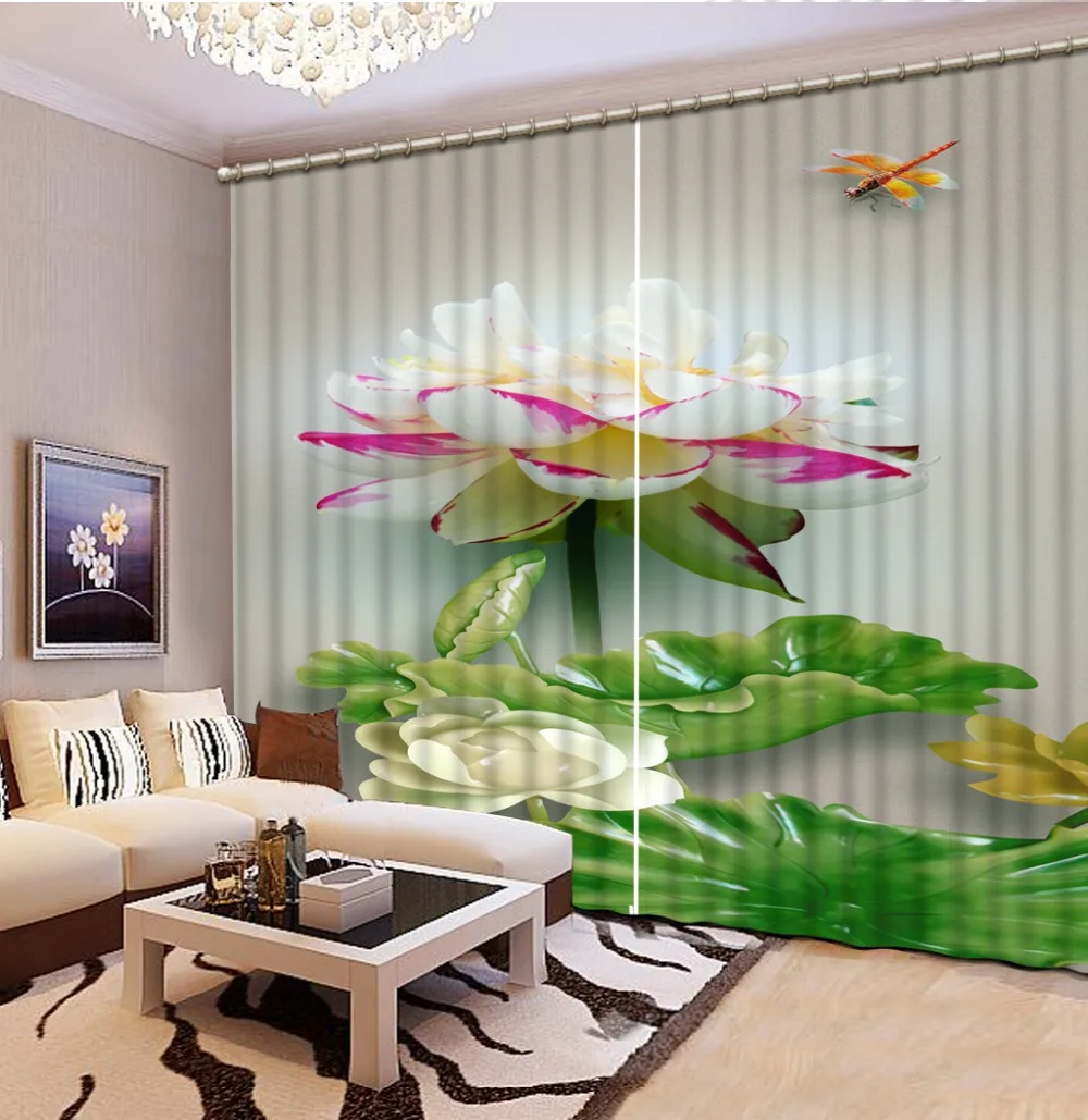 3D Window Curtains For Bedding room relief 3d flower Fashion 3d ...