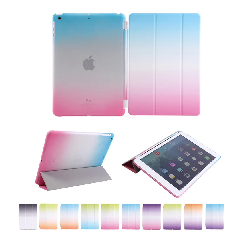 Rainbow flip case for Apple Ipad air 1 Ipad5 ultra slim case with ...