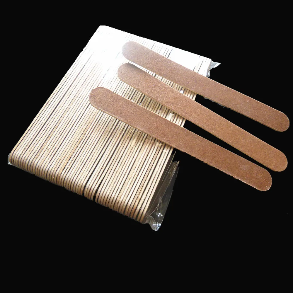 50-PCS-wooden-emery-board-Wood-nail-Files-brown-nail-file-Manicure-tool ...