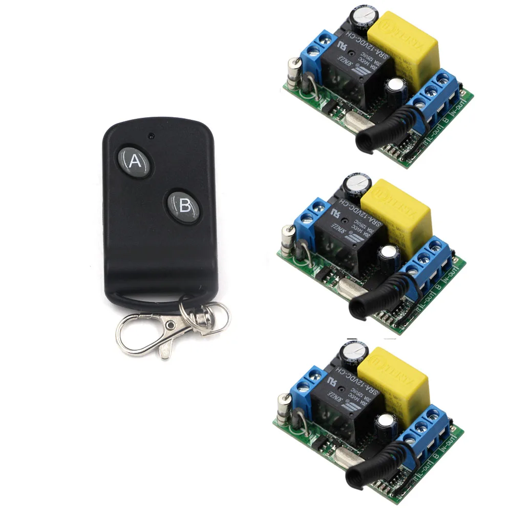 AC220V-Wirelesss-1CH-10A-Relay-RF-Remote-Control-Switch-Remote-Power ...