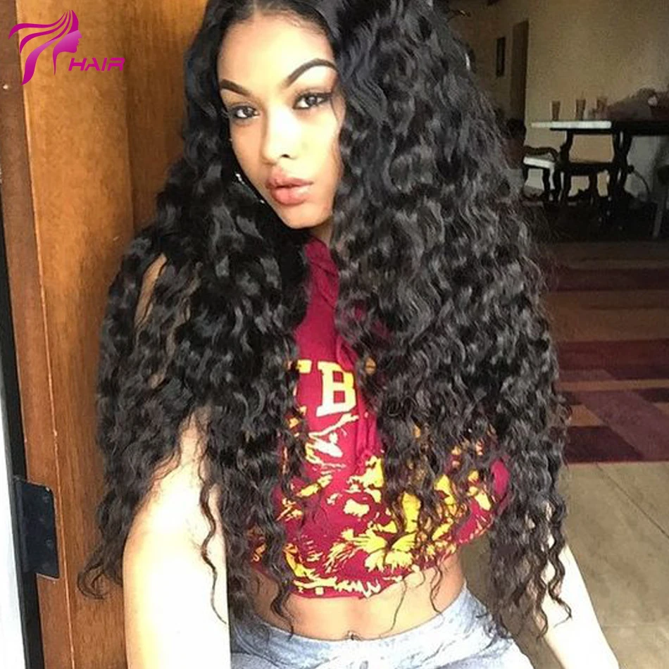 Malaysian Virgin Hair 4 4 Silk Base Deep Wave Full Lace Wigs For Black