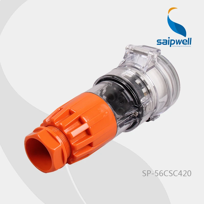 Ip66 500 v 20a 4 p saip/saipwell 고품질 기기 커넥터/호주 산업용 전원 소켓 (SP 56CSC420 ...