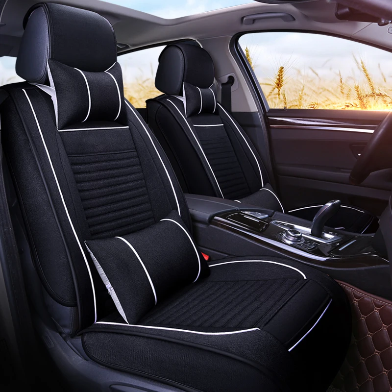 Car Seat Cover Universal Breathable Automobiles Seat Covers Four