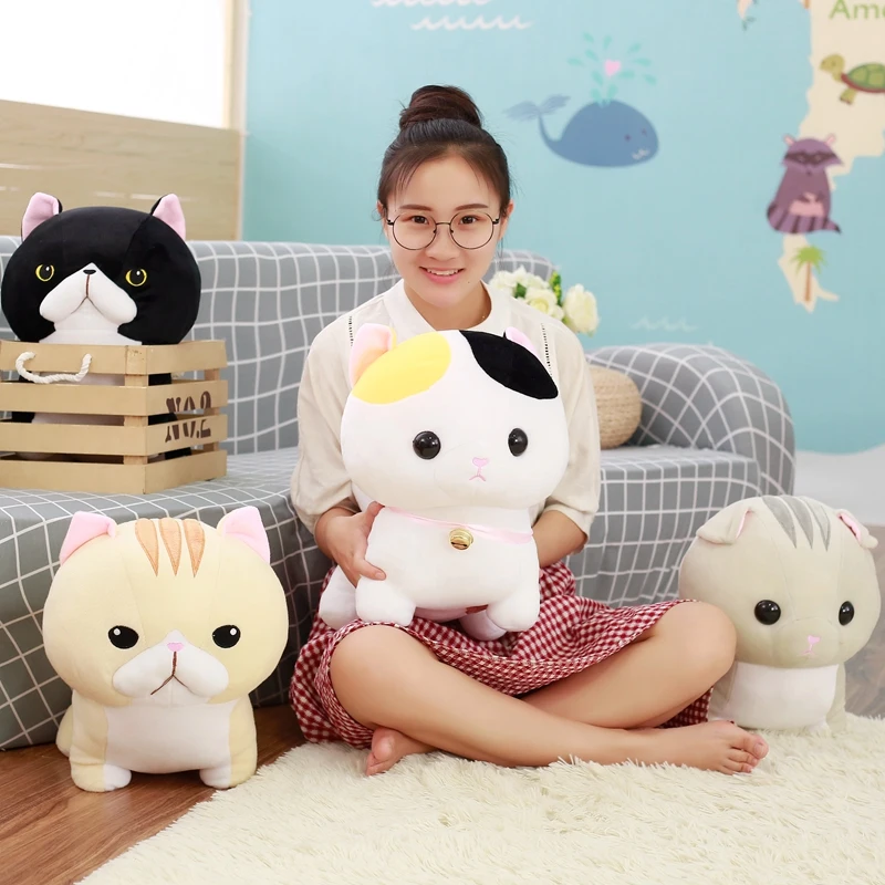 Kawaii Soft Plush Stuffed Cat Dolls Cute Funny Stuffed Animal Toys ...
