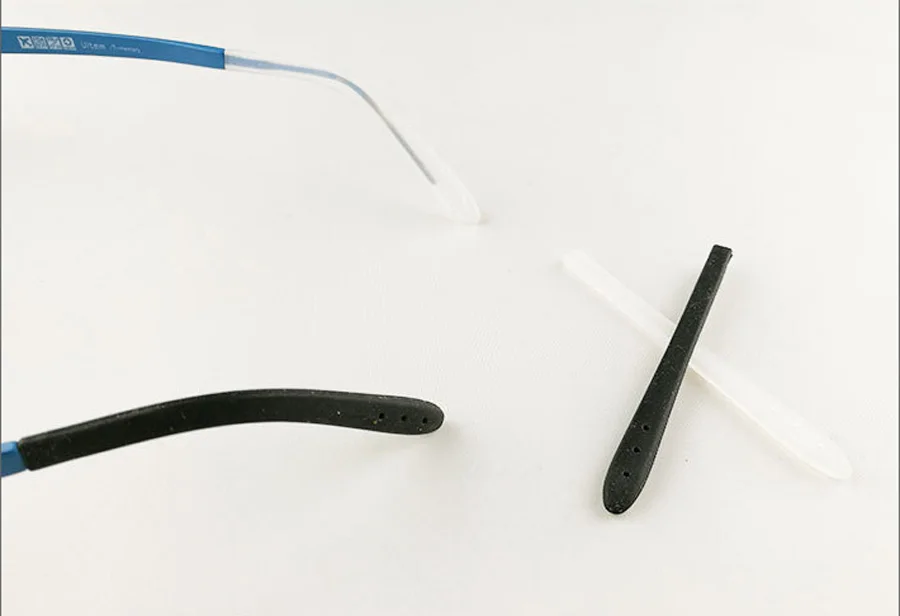 60pieces30pairseyeglasses Anti Slip Soft Silicone Temple Tips For Rectangle Metal Temple