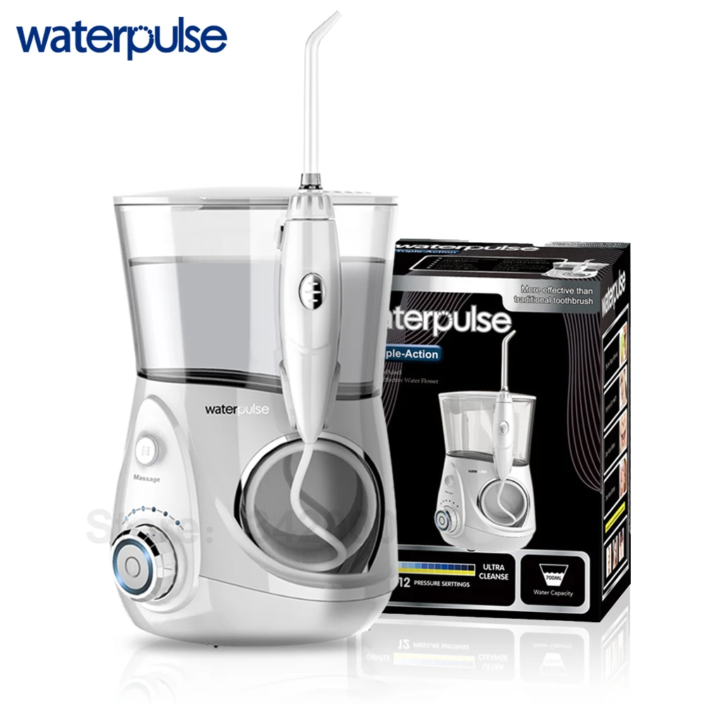 Waterpulse V660 Pro Oral Irrigator 12 Pressure Floss and Massage Dental ...
