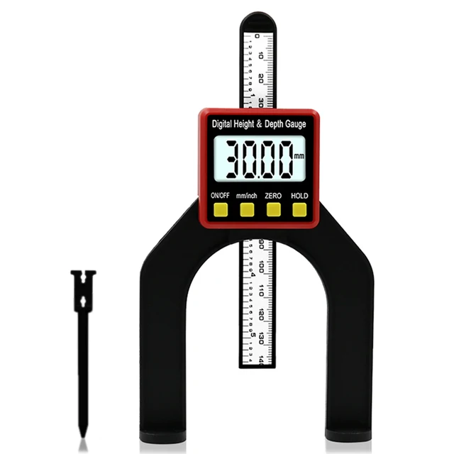 Digital Depth Gauge LCD Height Gauges Calipers With Magnetic Feet For ...