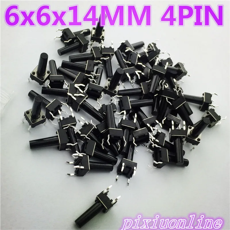 G97Y 50pcs 6x6x14MM 4PIN G97 Tactile Tact Push Button Micro Switch ...