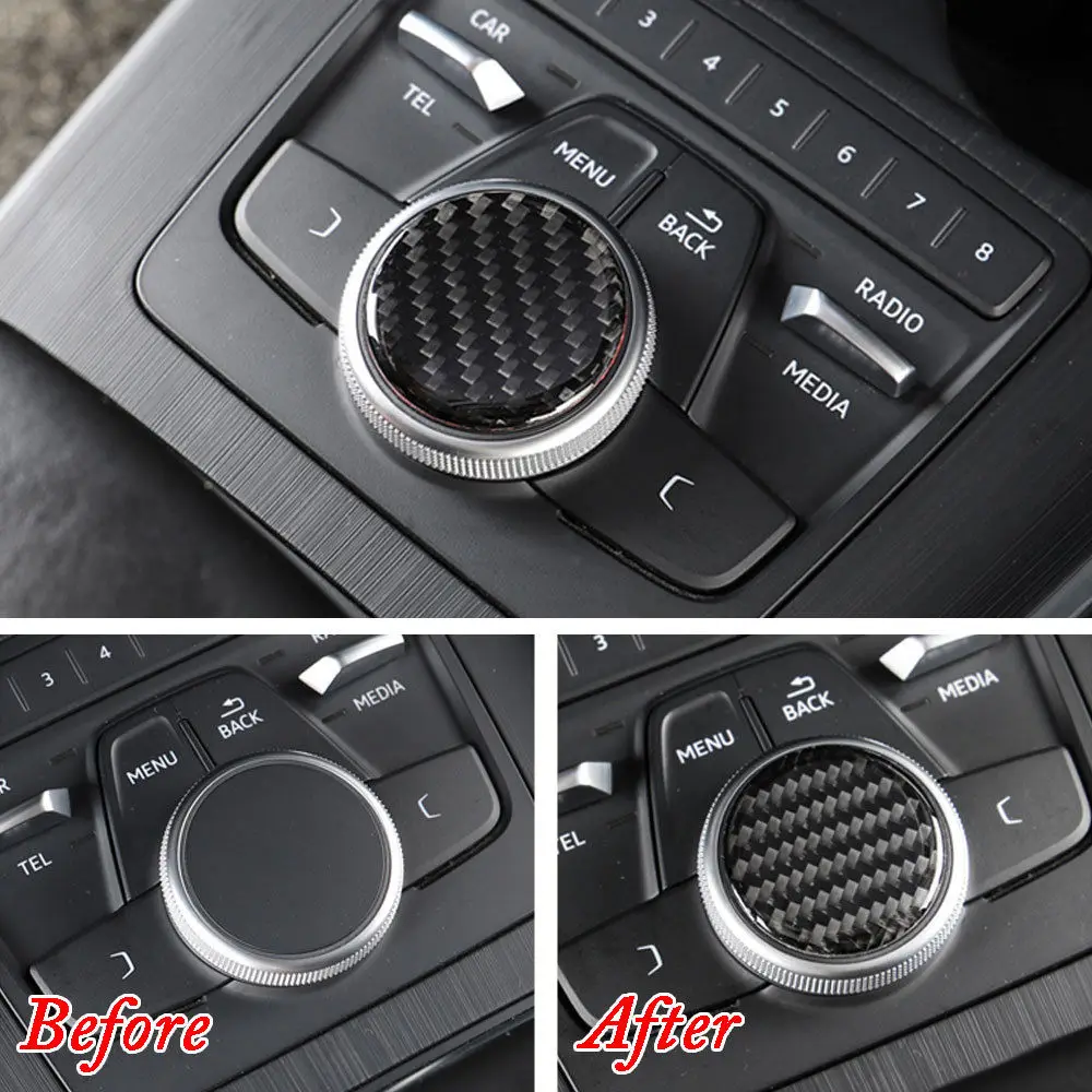 Center Console Multi Media Knob Switch Button Cover Trim Interior ...