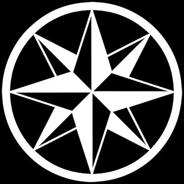 Nautical Star Compass Decal