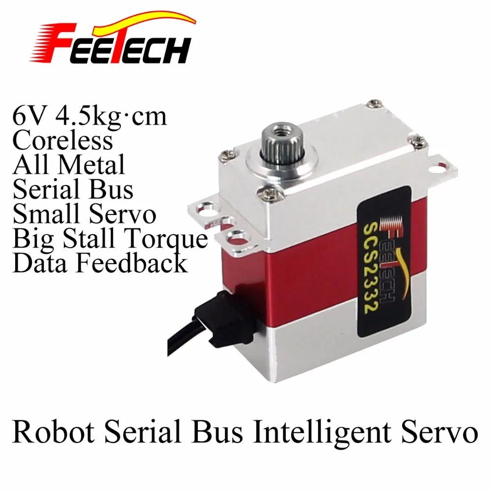 Robot Serial Bus Intelligent Servo, Feetech SCServo2332 , small 6V 4.5kg cm Torque, All Metal ...