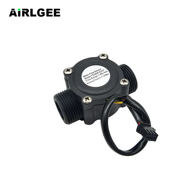 1 60L/Min DC12V Industry Electronic Pipe type G3/4 Thread Water Flow ...