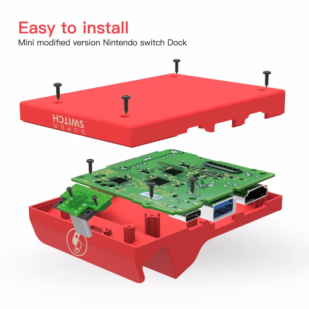 DIY Portable Replacement nintend switch dock Mini Dock Case Cover with ...