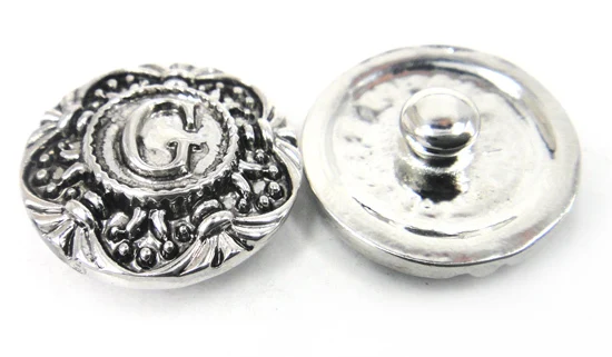 Free drop shipping 1.8 2cm alloy Letters G design charm DIY button ...