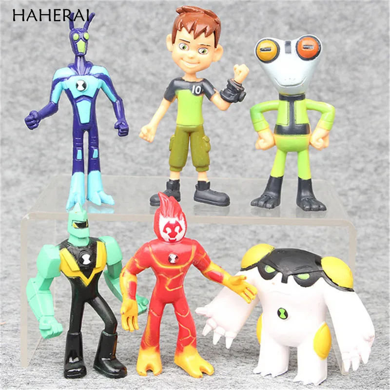 6 pcs/set Cartoon Ben 10 PVC Action Figures Toys Dolls JL071 Child Gift ...