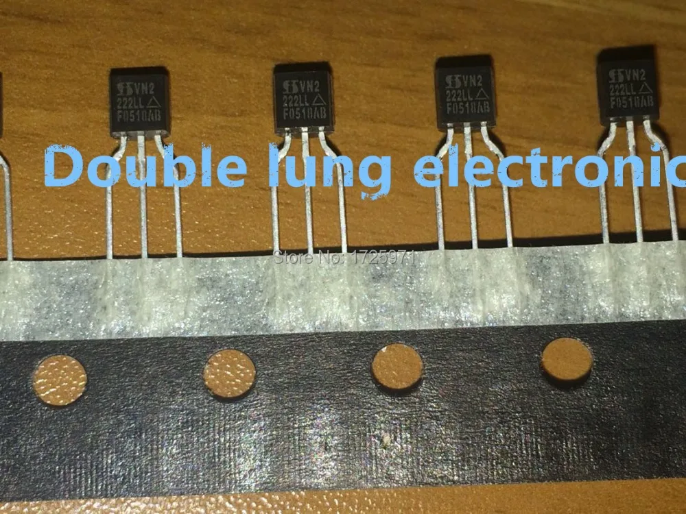 50PCS VN2222LL VN2222L VN2222 TO 92 150mA 60V N CHANNEL, Si, Small ...