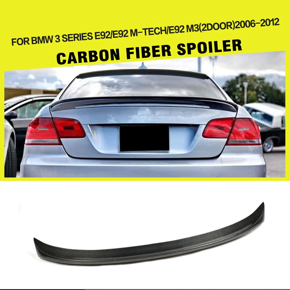 Carbon Fiber Racing Rear Spoiler Lip For Bmw 3 Series E92 Coupe 2007 ...