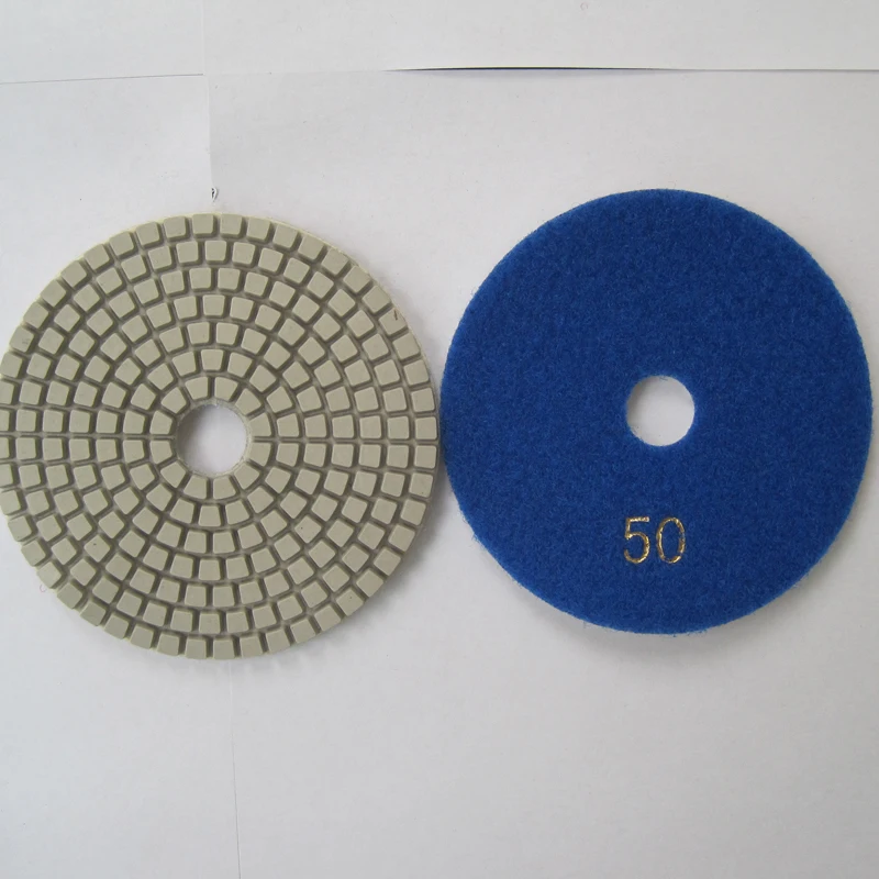 C Economic 50# 4 Inch/100mm 10 Pieces Diamond Wet Flexible Polishing ...