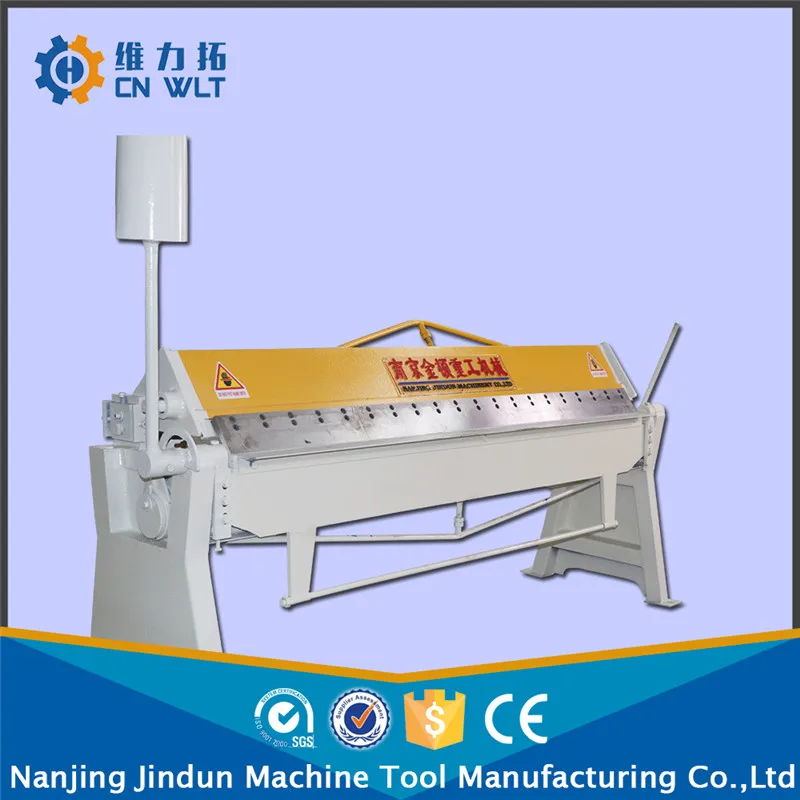 WS 1.2*3000 Manual folding metal, hander folding machine,manual bending ...