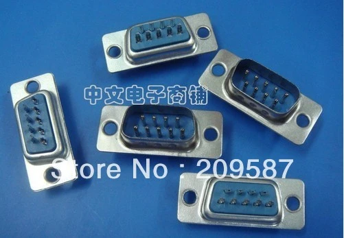 50pcs 9 Pin D SUB Male DB9M Solder Type Connector DB9|db9 to rj45 cable ...