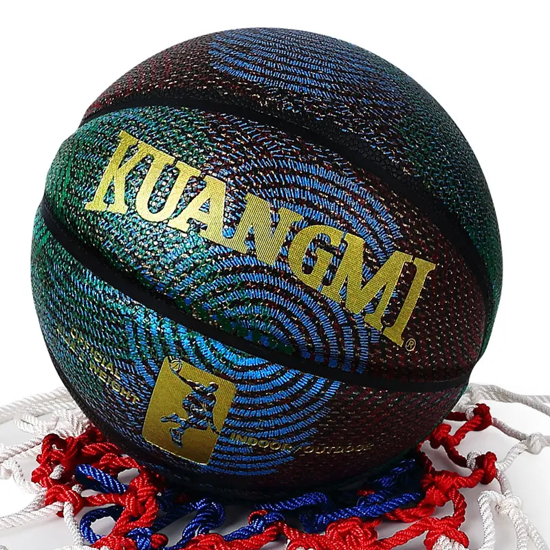 Kuangmi Druck Muster PU leder Basketball UNS Pro Street Ball Basketball ...