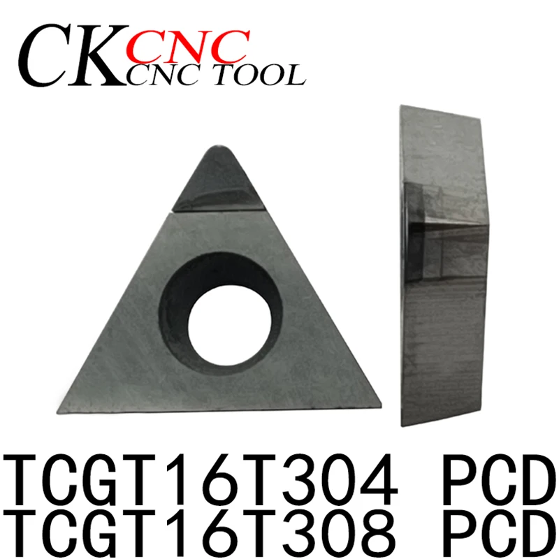 2pcs Tcgt16t304 Pcd Tcgt16t308 Pcd Cnc Insert Dimond Blade Cutting ...