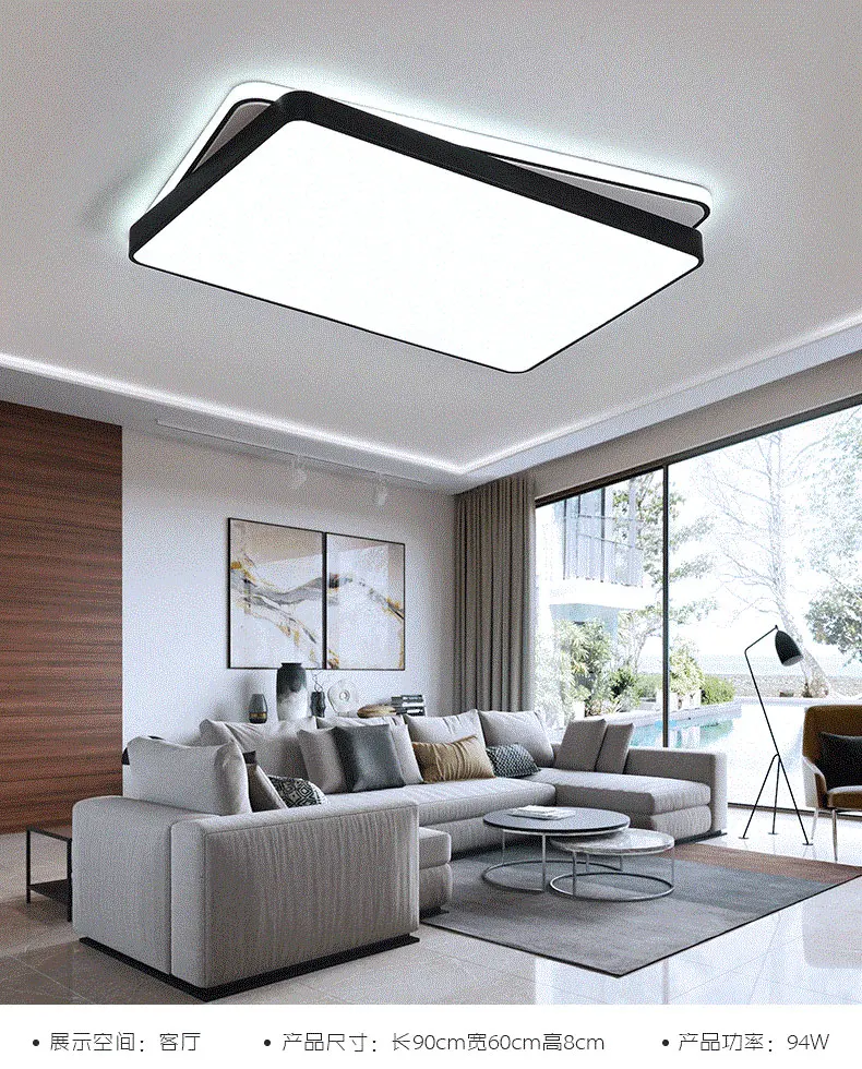 Nordic Led Plafon Lamp Simple Modern Ceiling Light Living Room Bedroom ...