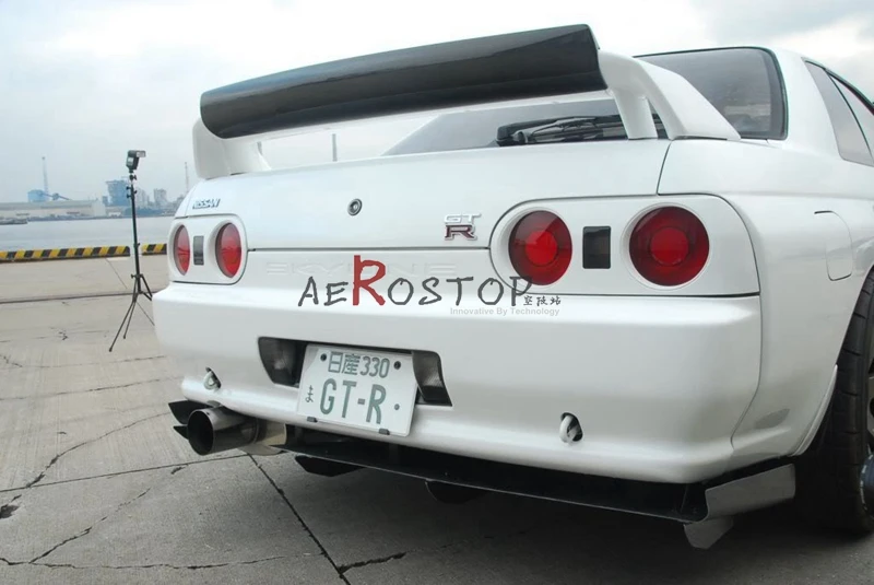 R32 GTR FUJIMURA STYLE REAR SPOILER GURNEY FLAP CARBON FIBER-in Body ...