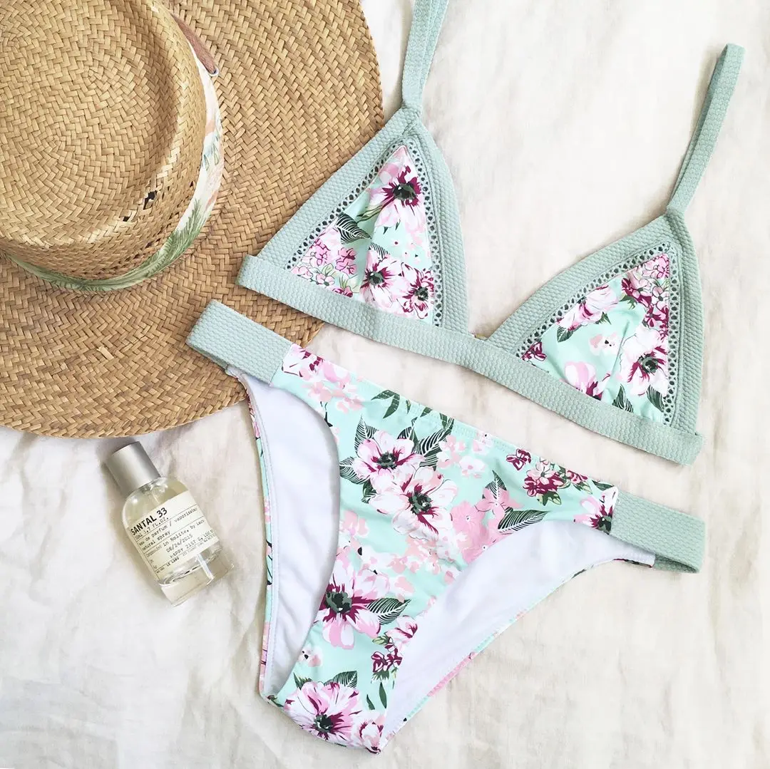 2017 Bikini Sexy Beach Swimwear Suits Ladies For Women Sexy Two Sets ...