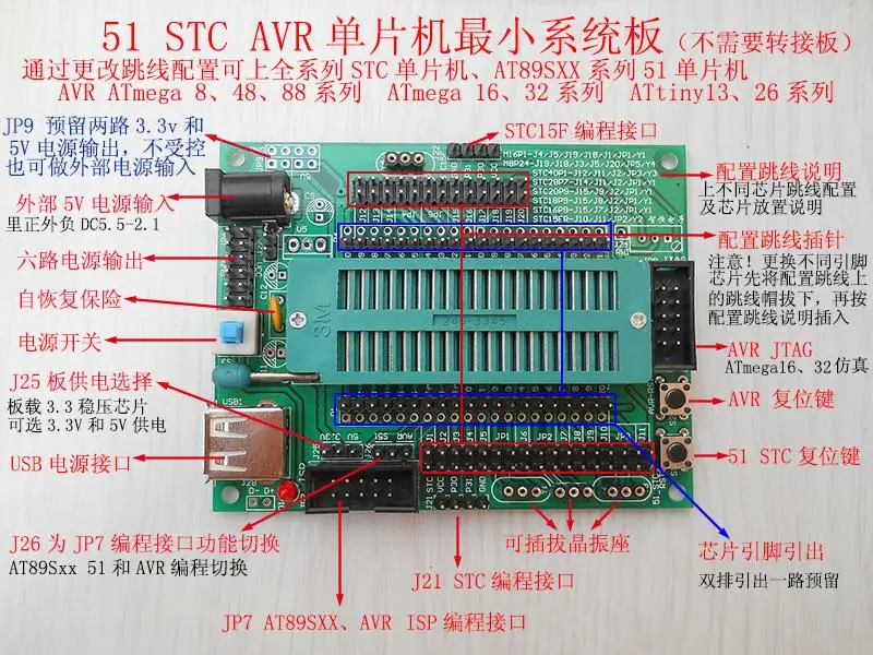 51 SCM SCM minimum system board microcontroller development board ...