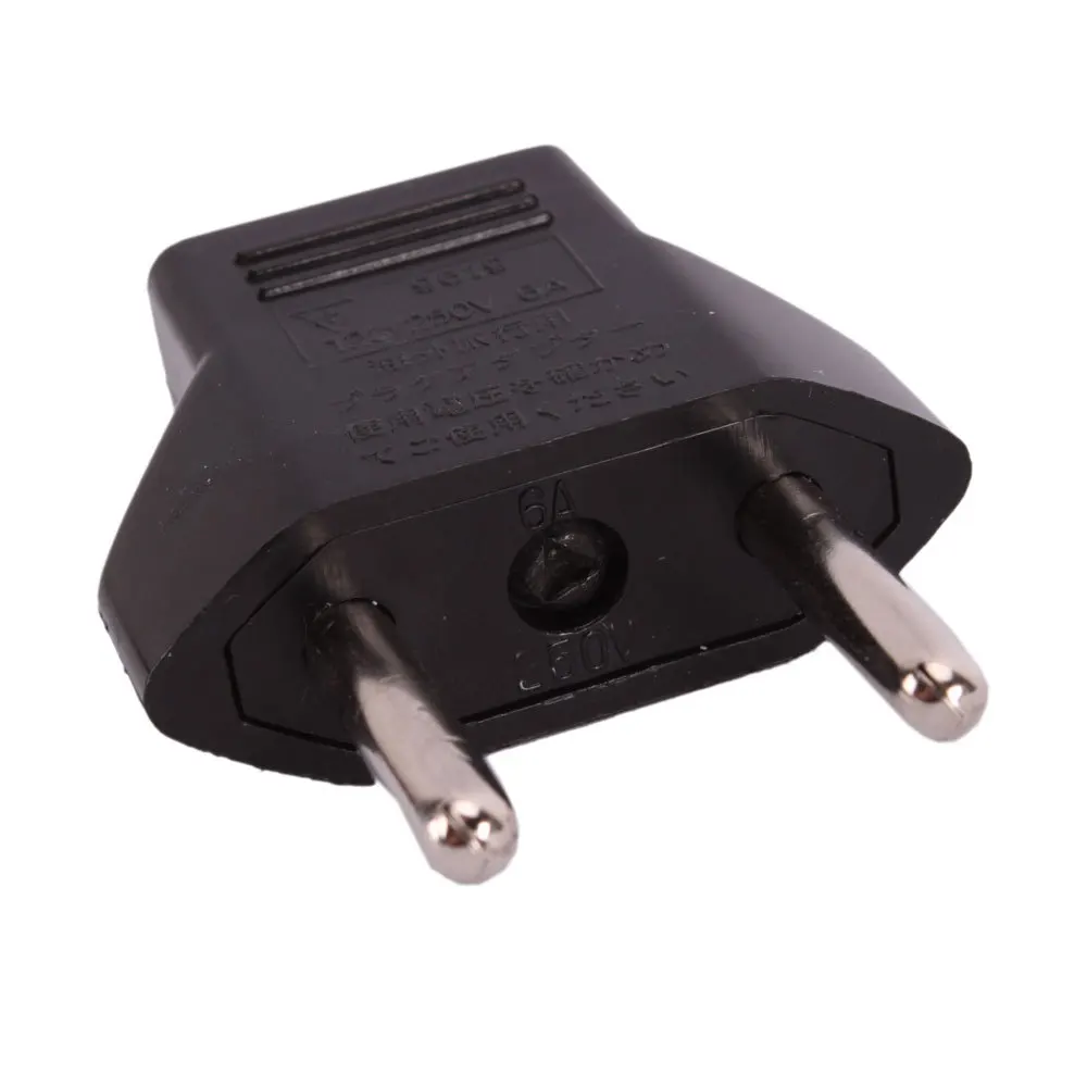 US To EU Power Plug Converter Adapter Black converter Length adapter