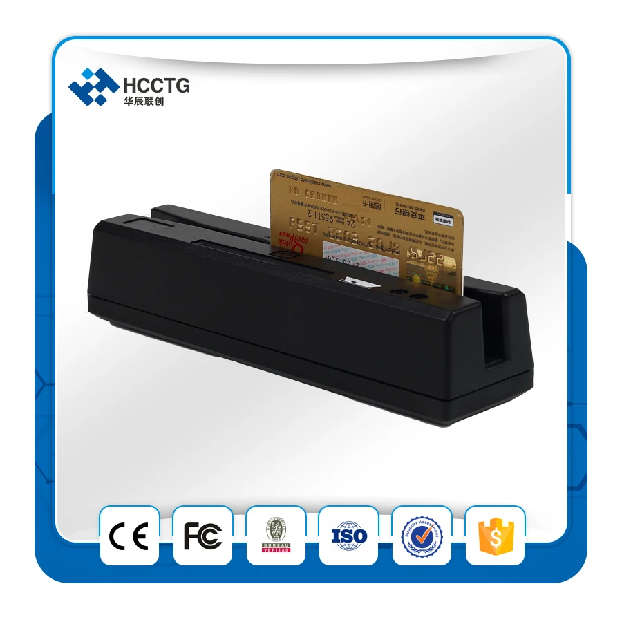 1/2/3Tracks USB Magnetic Stripe RFID Card Reader HCC110-in Card Readers ...