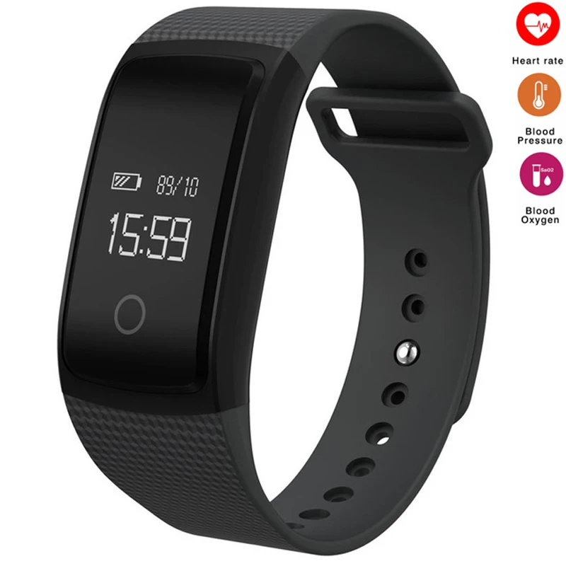A09 Smart Band Blood Pressure Heart Rate Monitor Pedometer Bluetooth ...