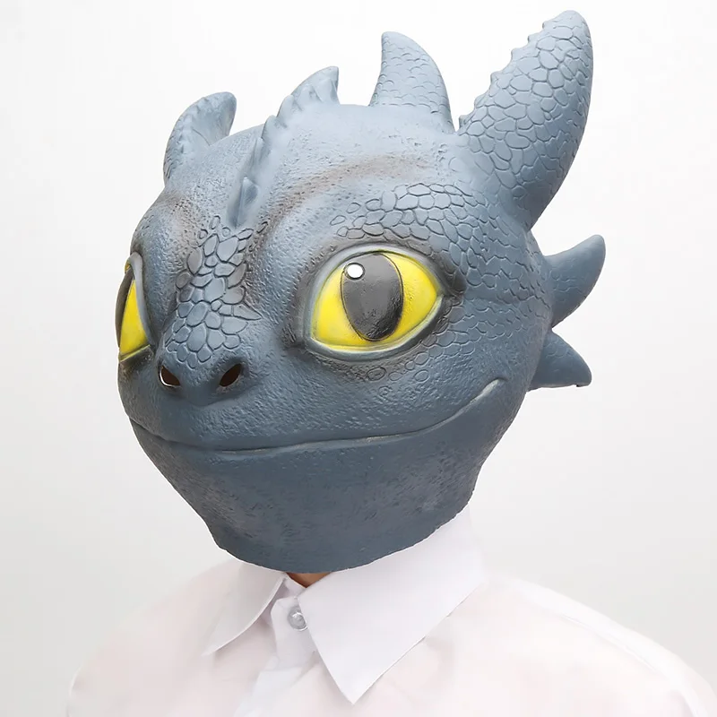 Anime How to Train Your Dragon Toothless Night Fury Full Head Mask ...