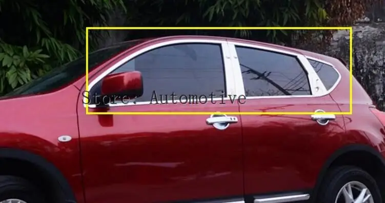 20pcs-Stainless-Steel-Chrome-Door-Full-Window-Frame-Pillars-Window-Sill ...