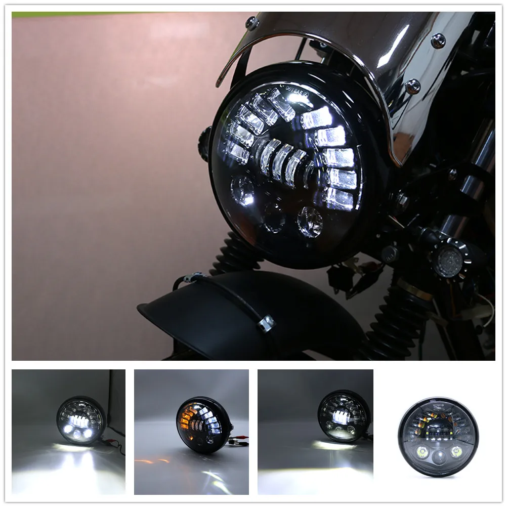7-Inch-Round-Motorcycle-Headlight-Headlamp-with-Black-Housing-7 ...