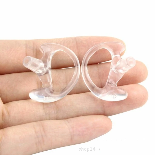 6pcs Silicone earloop Earmolds ear mold for acoustic air tube earphones ...
