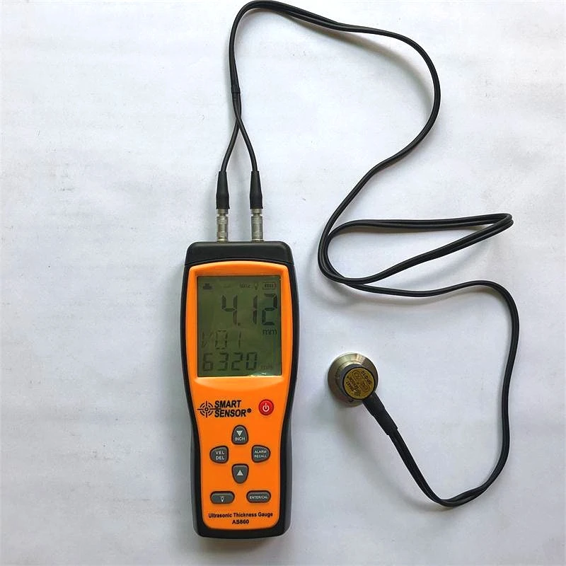 Ultrasonic thickness gauge Digital sheet metal Measuring range: 1.0 to ...