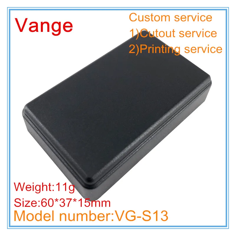 10pcs/lot Electronic Enclosure Pcb Housing 60*37*15mm Black Abs Plastic ...