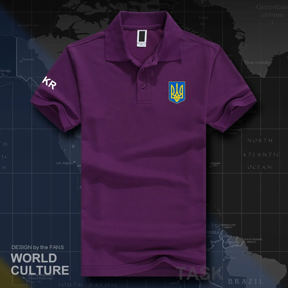 Polo UKR de Ucrania para hombre, camiseta de manga corta con estampado ...