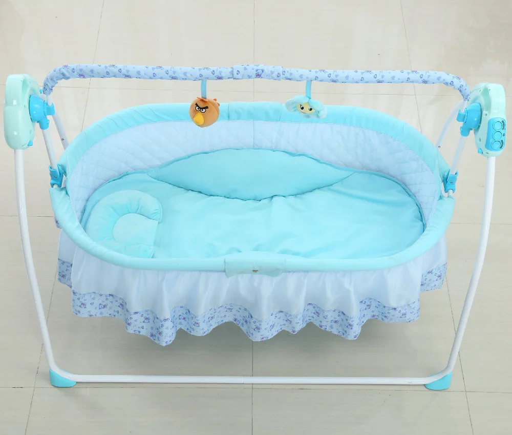 Smart Electric Baby Cradle Infant Rocking Crib With Music Portable ...