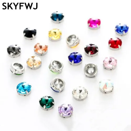 All Colors Rivoli Glass Crystal Sew On Rhinestones With Hard Strong ...