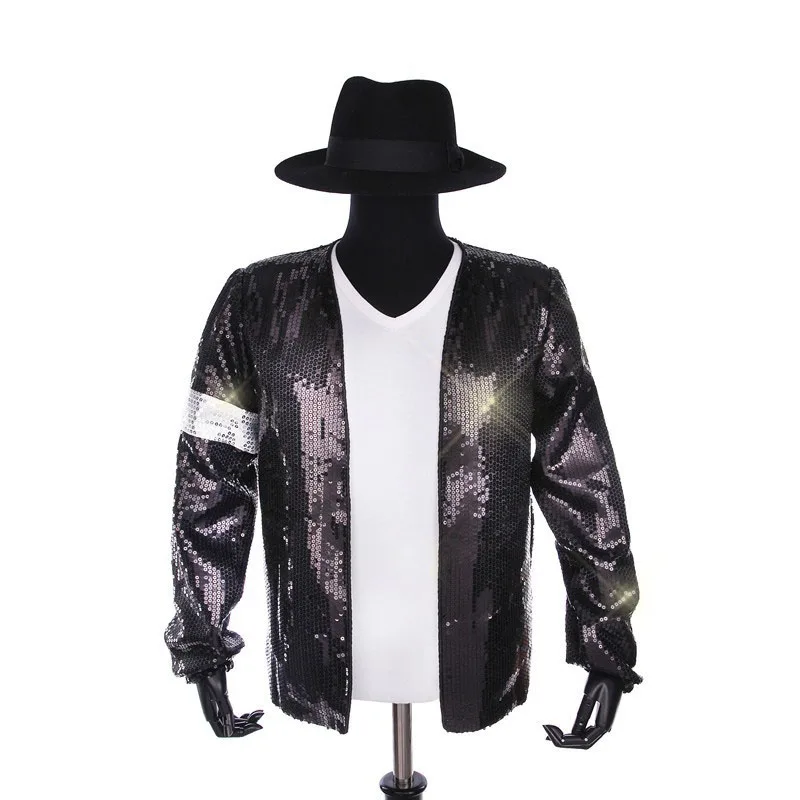 Rare Classic MJ Cosplay Michael Jackson BILLIE JEAN Jacket SEQUINED ...