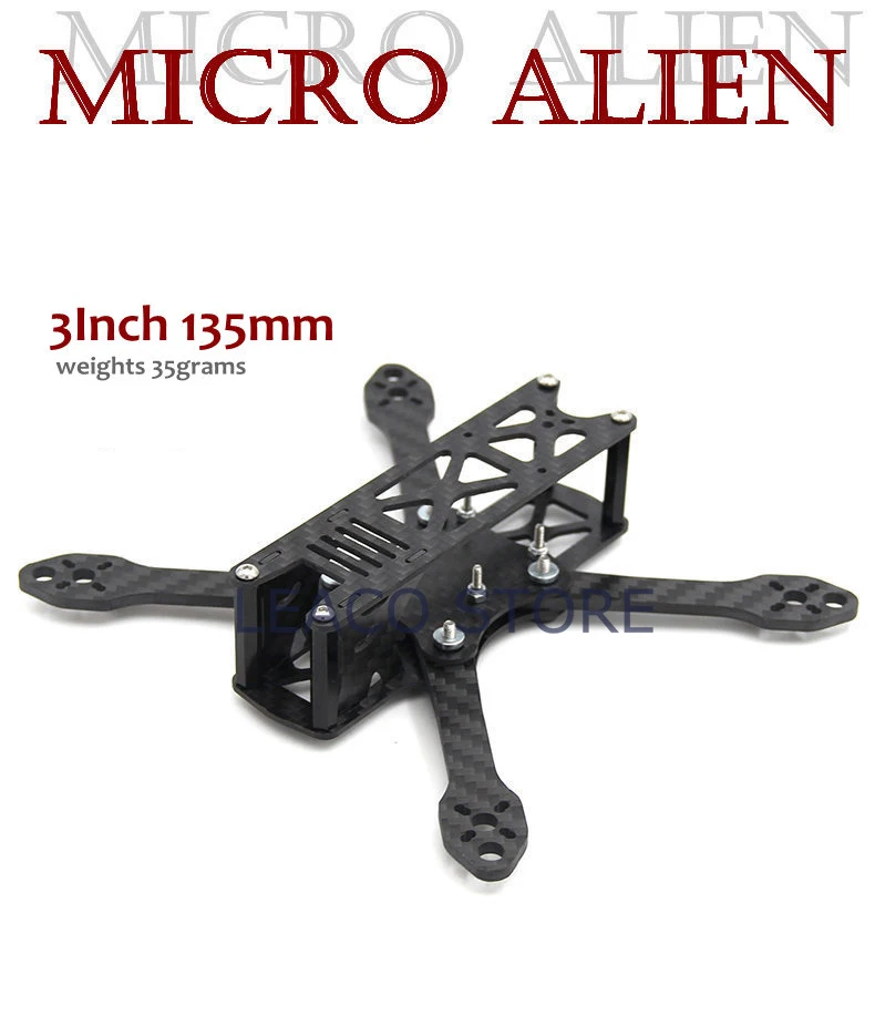 Micro Alien FPV frame 3inch 135mm 4inch 175mm 2.5mm thickness arms ...