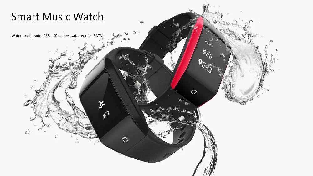 Новое поступление слушать музыку плавание Смарт пульсометр Bluetooth ...