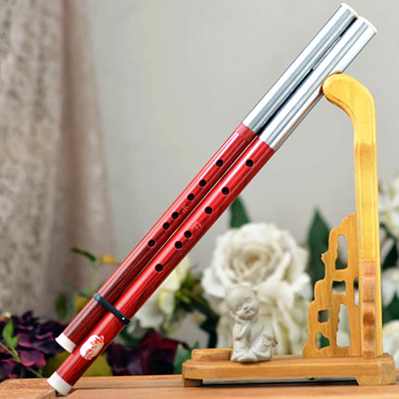 Double Pipes Bawu Flute Transverse Playing Bawu Flute Bass+SopranoC+G ...