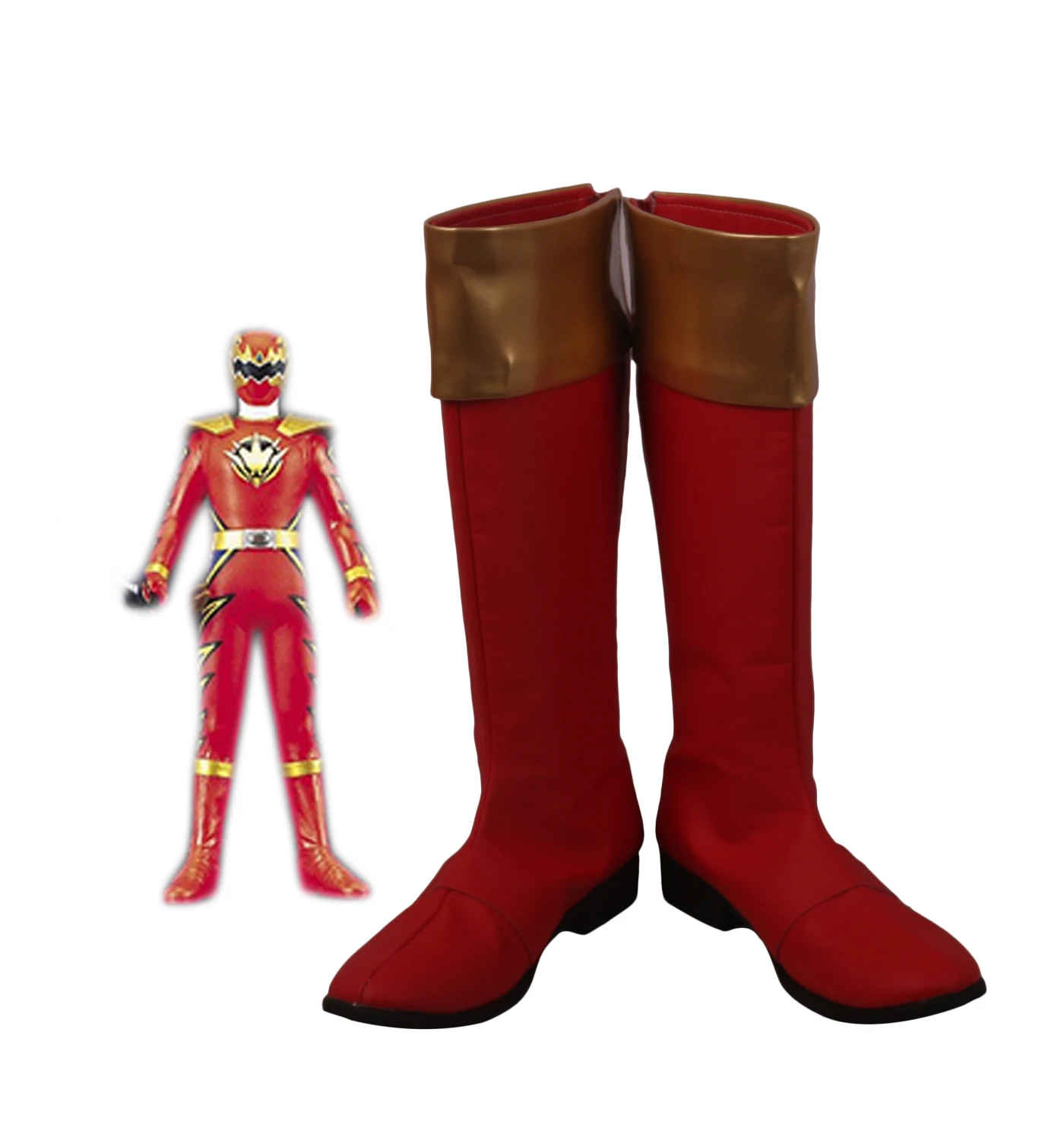 Bakuryuu Sentai Abaranger Ryouga Hakua AbaRed Cosplay Boots ...