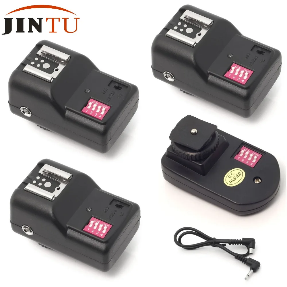 Pt-16 16 Channels Wireless Hot Shoe Flash Trigger Set + 3x Receivers For Canon 5d 5dii 5diii 6d ...